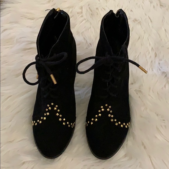 Charming Charlie | Shoes | Charming Charlie Black Studded Booties ...